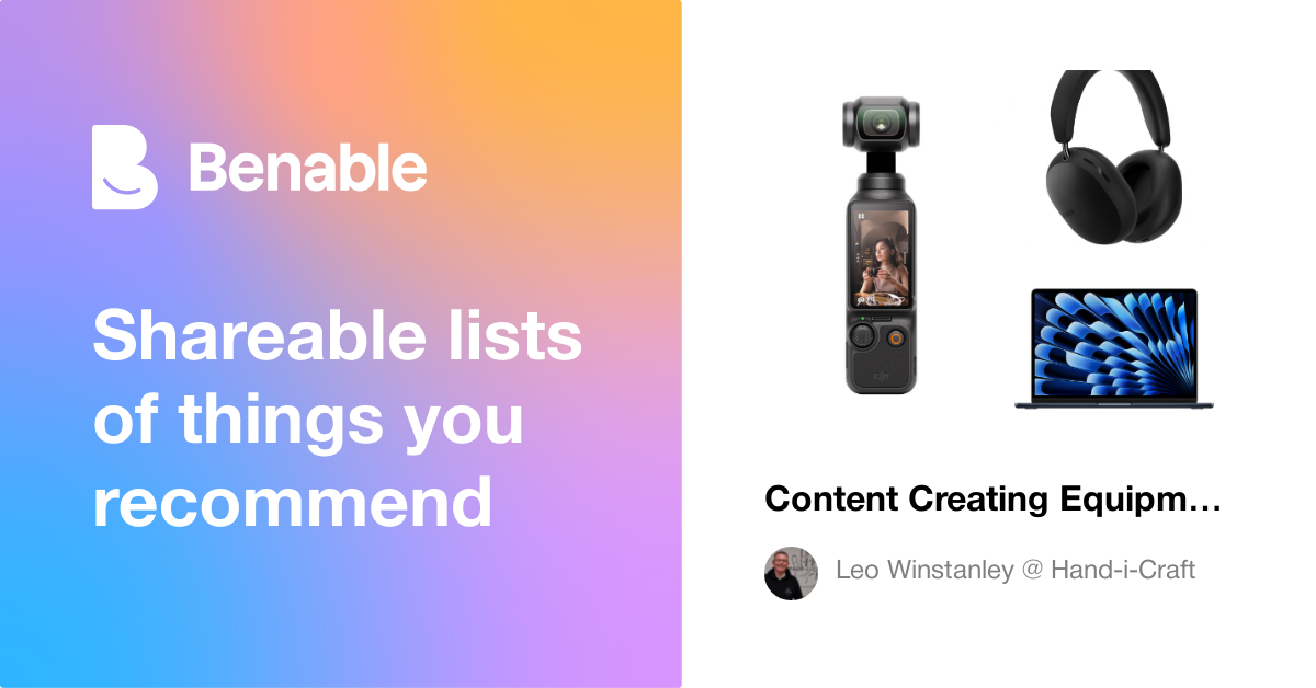 Content Creating Equipment