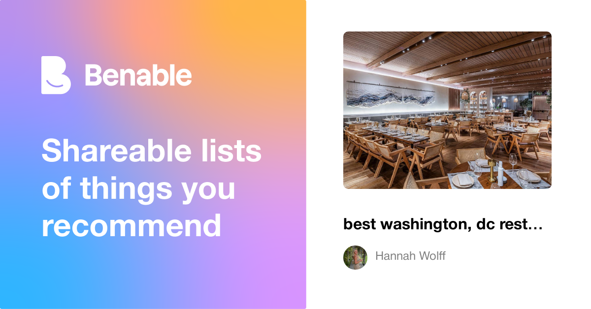 best washington, dc restaurants