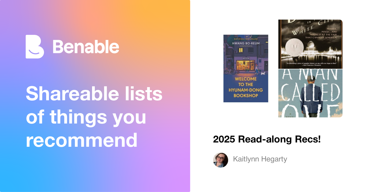 Read-along Recs! 📚