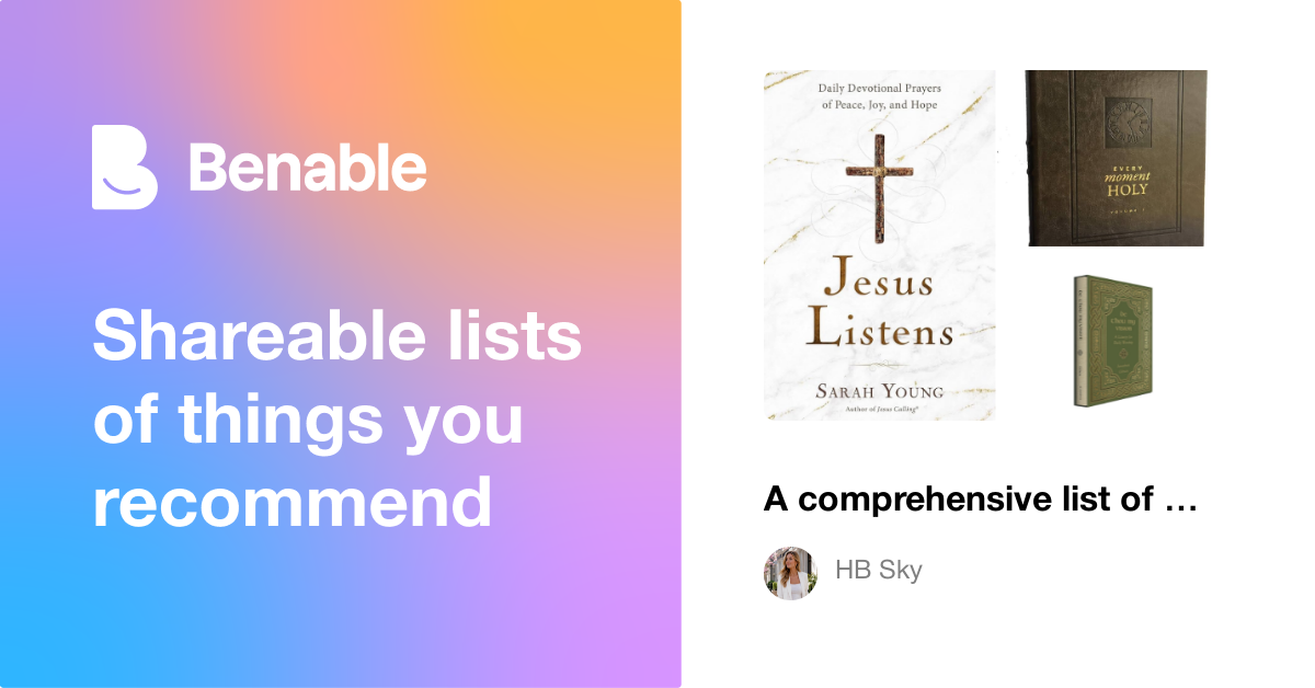 A comprehensive list of my best prayer book recommendations to add to ...