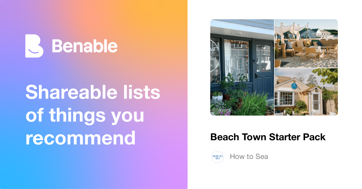 Beach Town Starter Pack