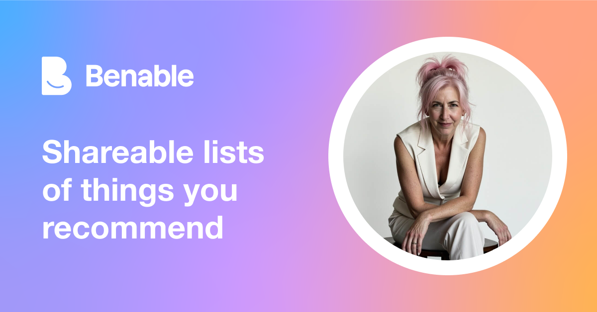 Everything @iamsandrascott (Sandra Scott) recommends - Benable