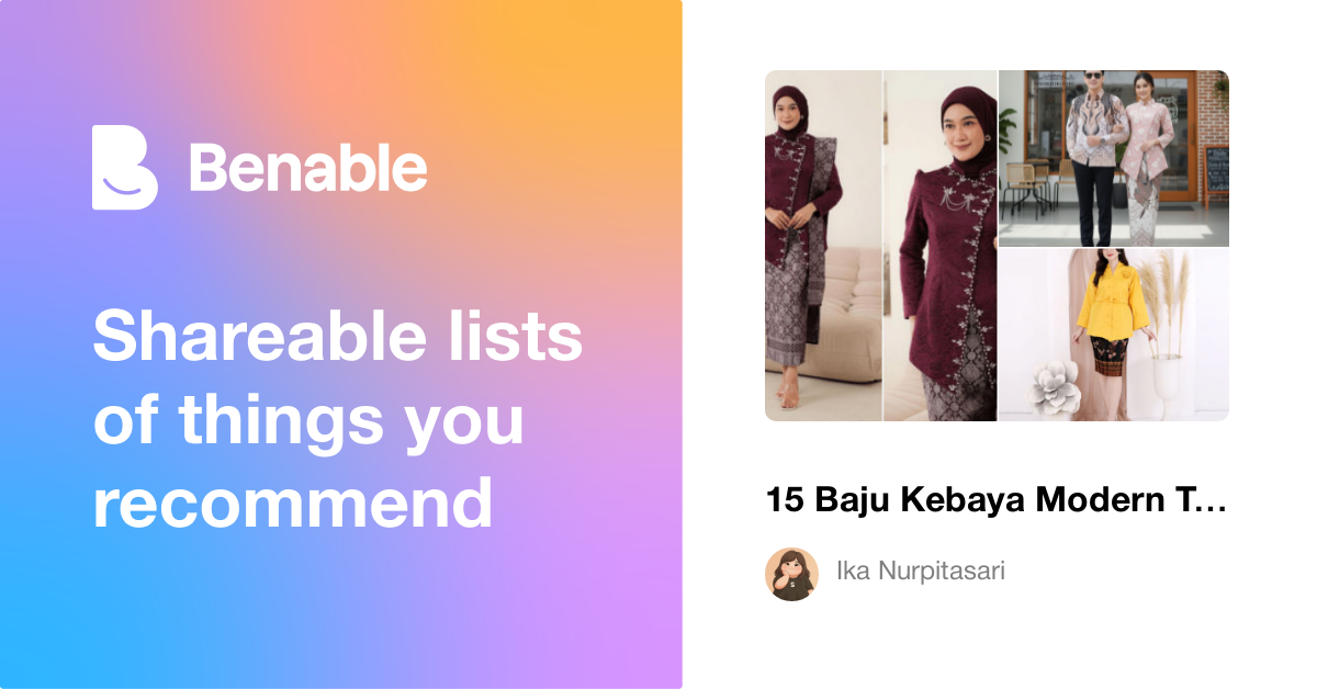 15 Baju Kebaya Modern Terbaru 2026 yang Viral di Marketplace, Elegan ...