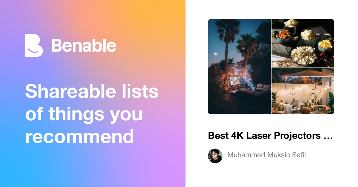 Best 4K Laser Projectors for Outdoor Movie Nights 2026