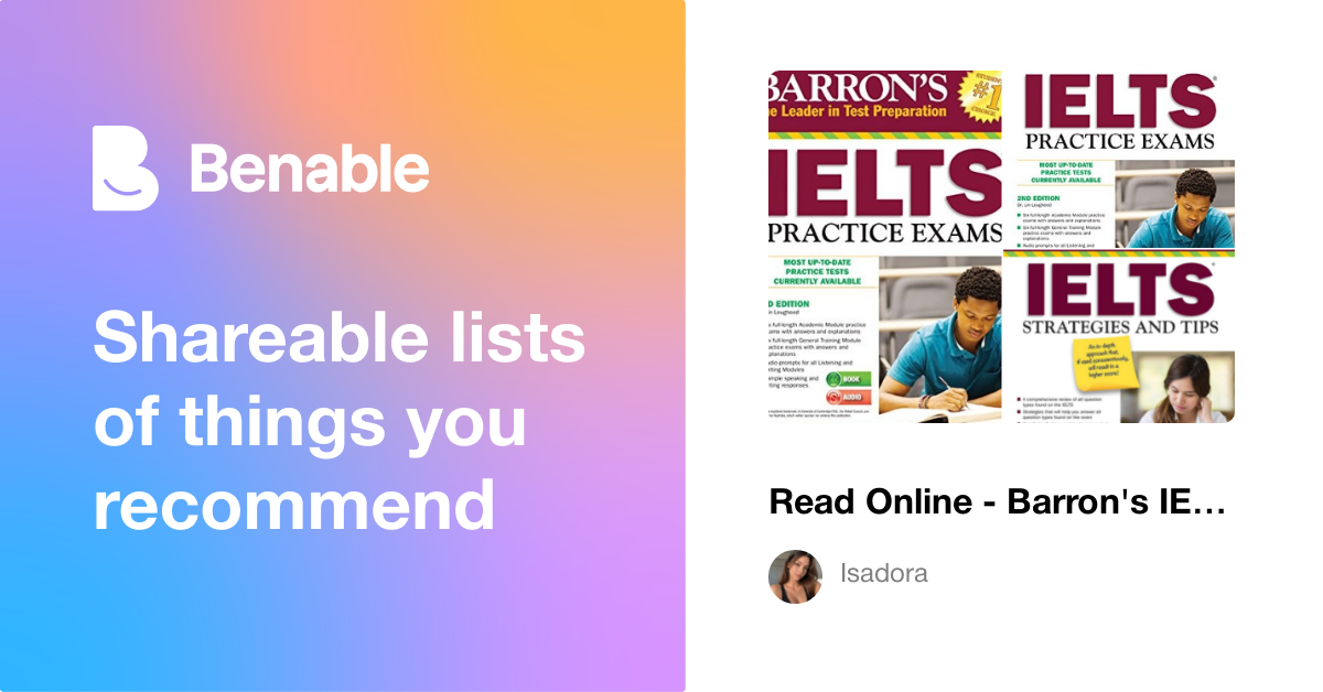 Read Online - Barron's IELTS Practice Exams with Audio CDs ...