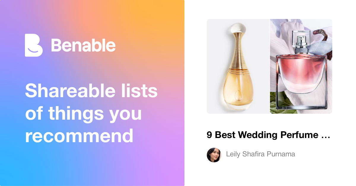 9 Best Wedding Perfume Recommendations for Brides!