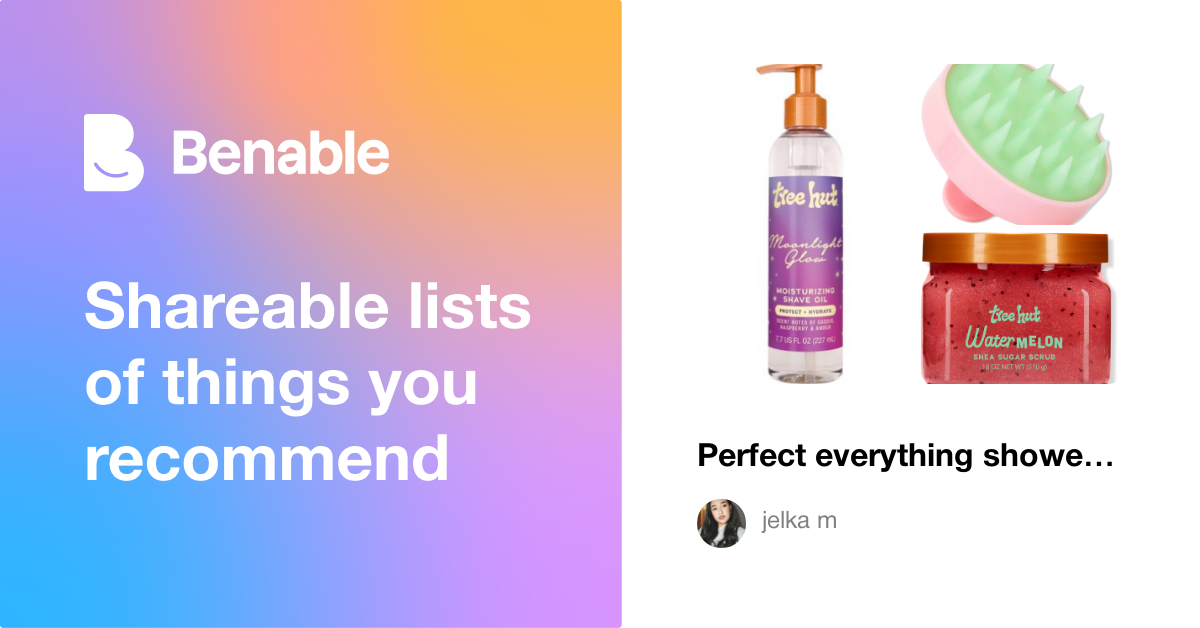 Perfect everything shower routine-essentials