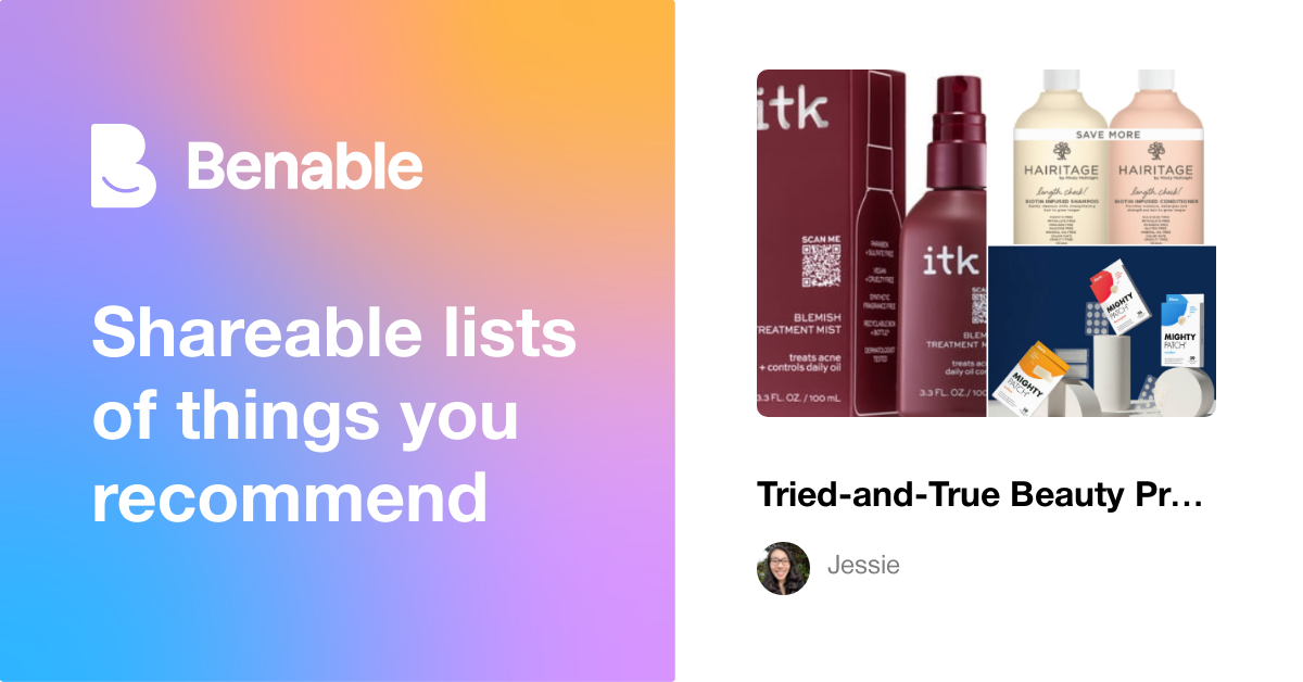 Tried-and-True Beauty Products
