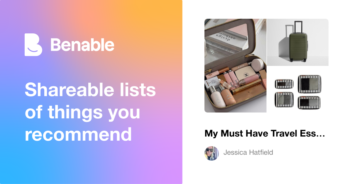 My Must Have Travel Essentials