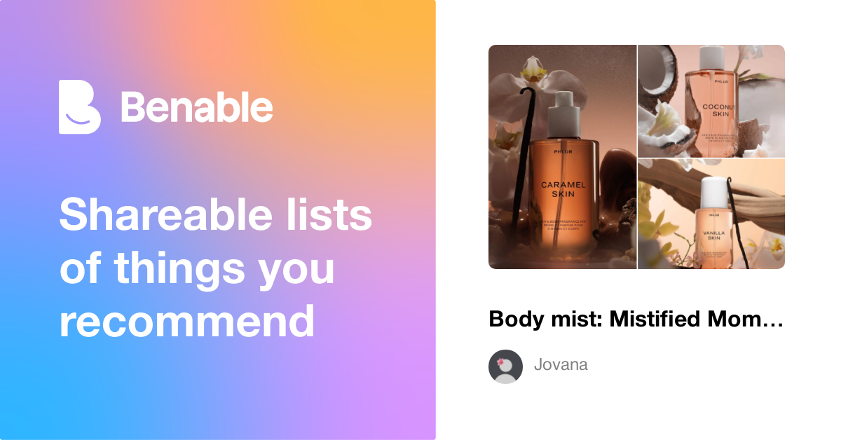 Body mist: Mistified Moments