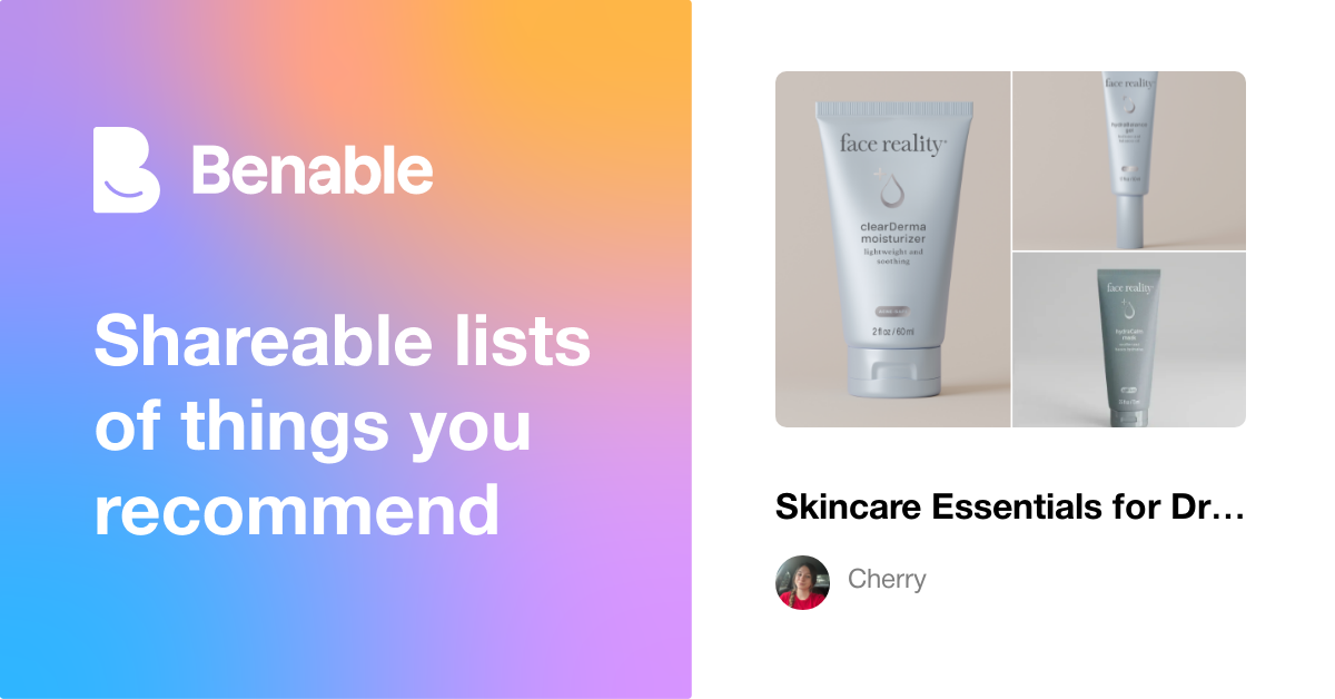 Skincare Essentials for Dry & Combination Skin