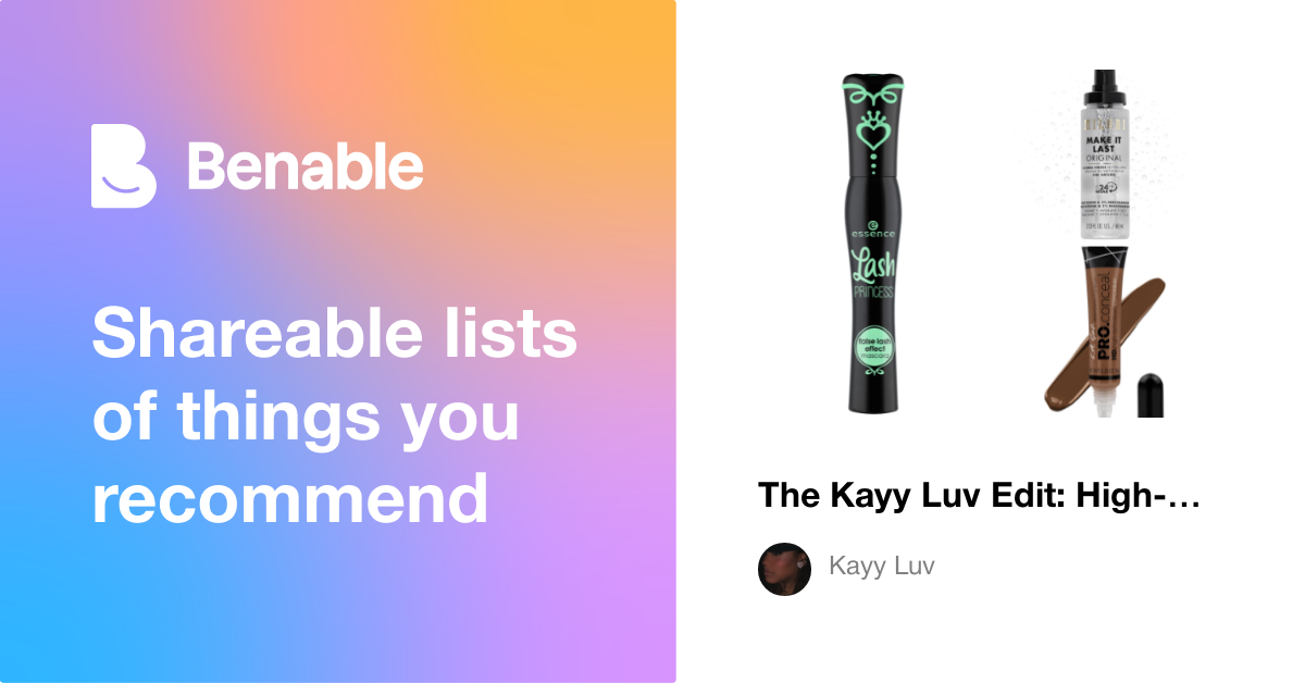 The Kayy Luv Edit: High-Low Beauty 🎀