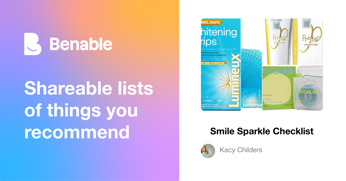 Smile Sparkle Checklist🦷
