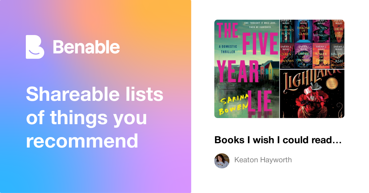 Books I wish I could read again for the first time!