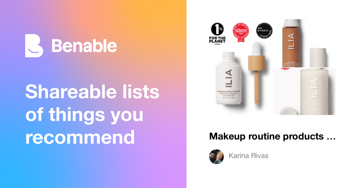 Makeup routine products that are sensitive skin friendly!