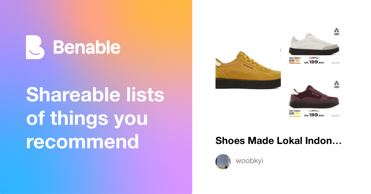 Shoes Made Lokal Indonesia Edition 🔥