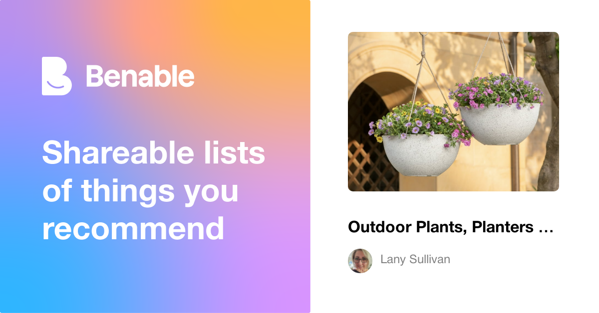 Outdoor Plants, Planters & Garden Essentials