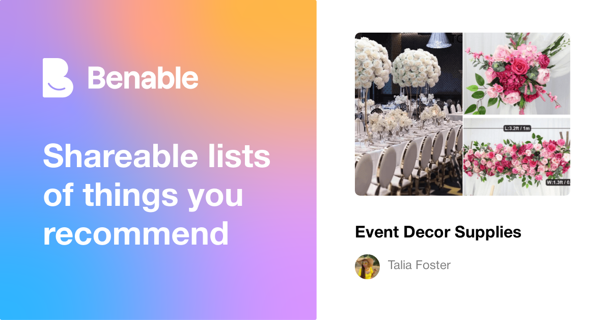 Event Decor Supplies