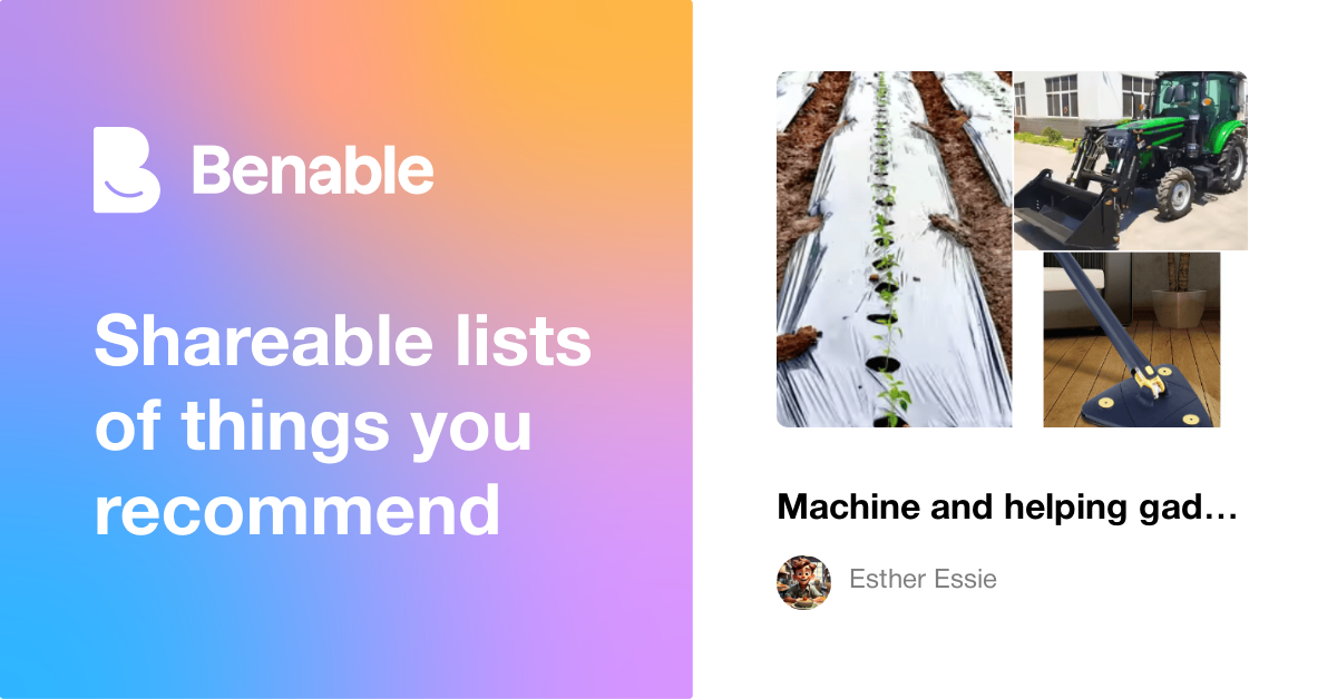 Machine and helping gadgets