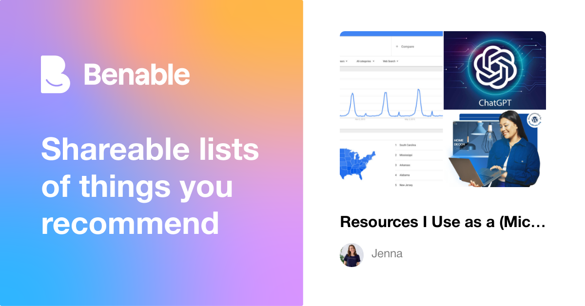 Resources I Use as a (Micro) Content Creator!