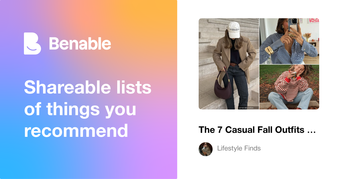 The 7 Casual Fall Outfits That Make Everyday Style Better