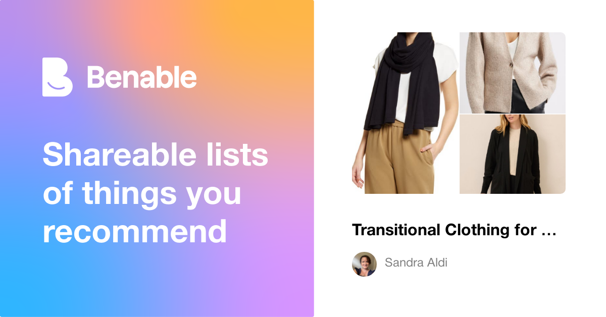 Transitional Clothing for Women - What to wear as seasons change