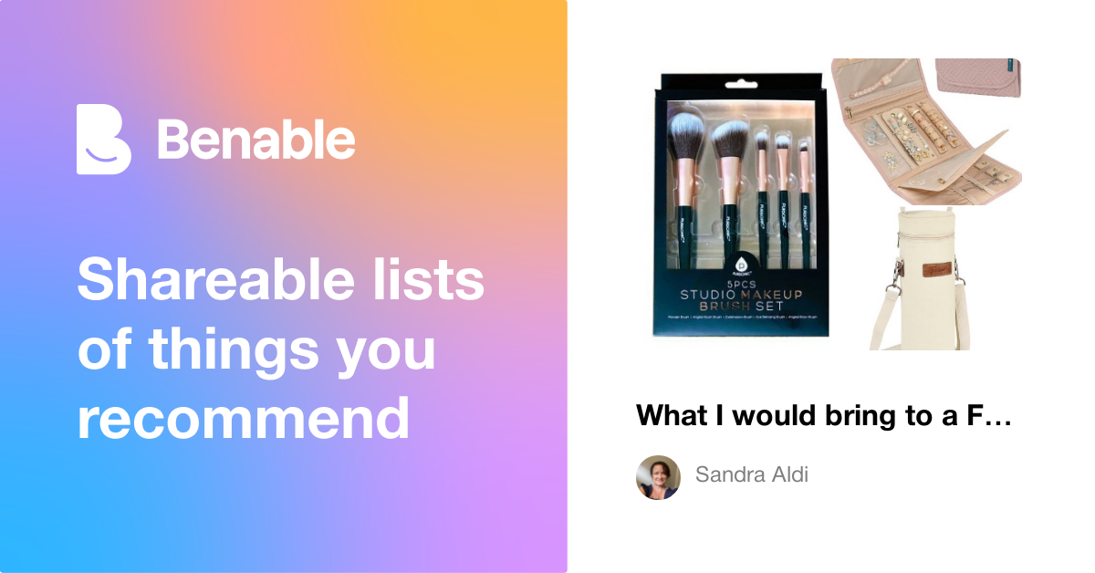 What I would bring to a Favorite Things Party