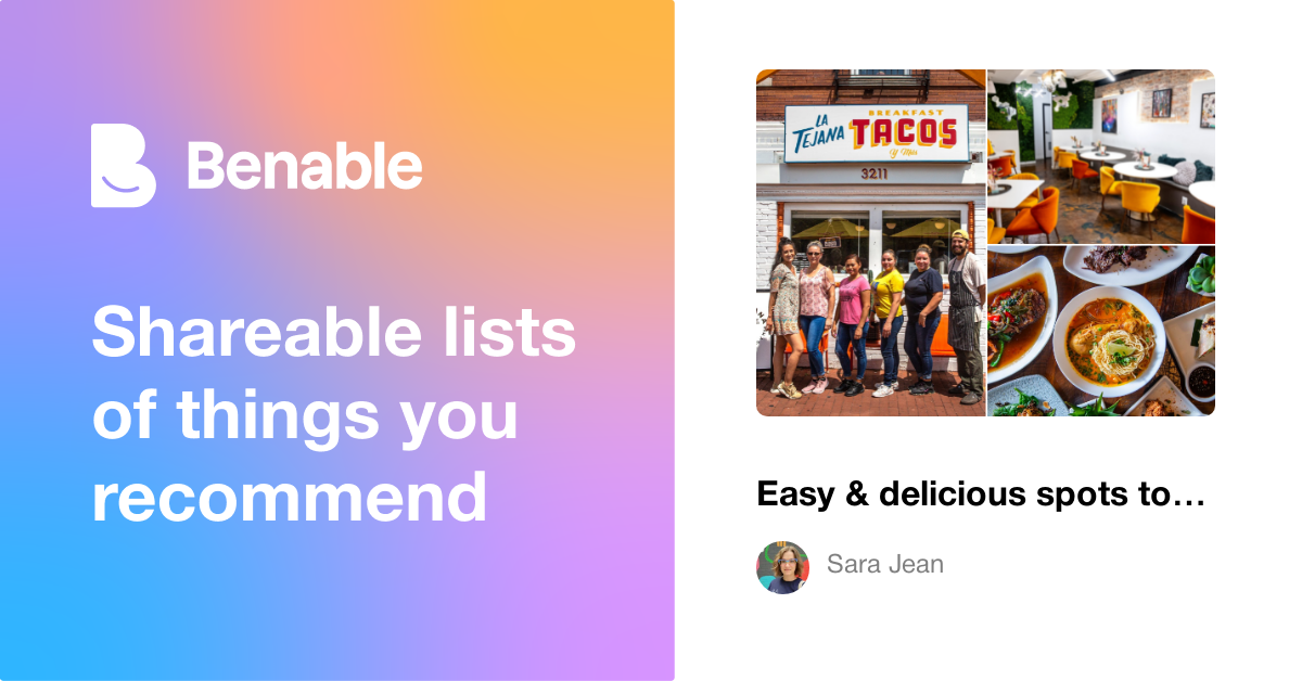 Easy & delicious spots to eat in DC