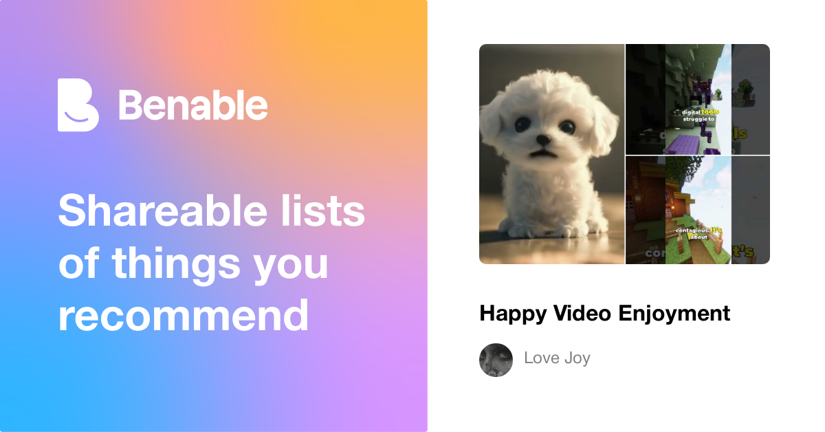 Happy Video Enjoyment