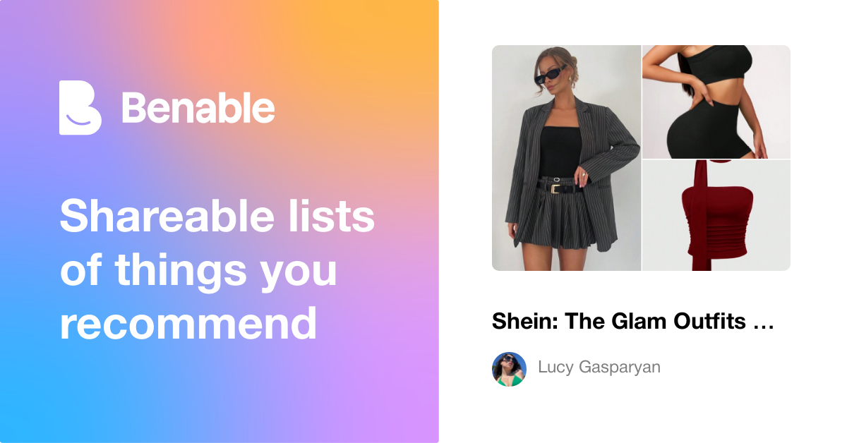 Shein: The Glam Outfits Collection – Curated Pieces I Styled or Can’t ...