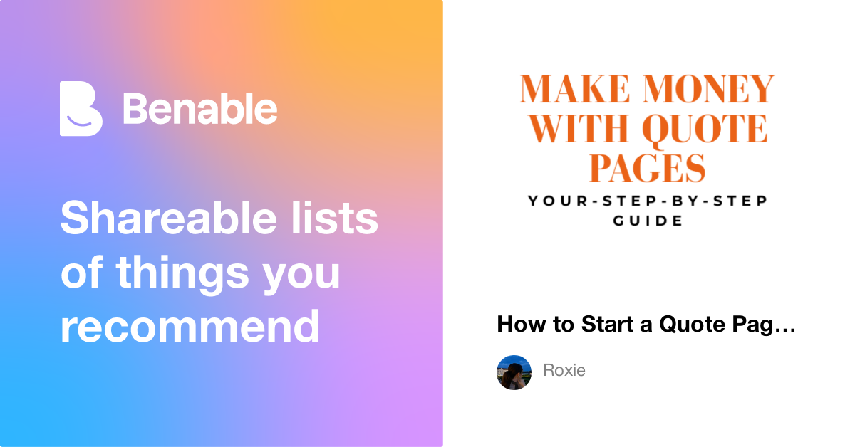 How to Start a Quote Page and Make Money Online