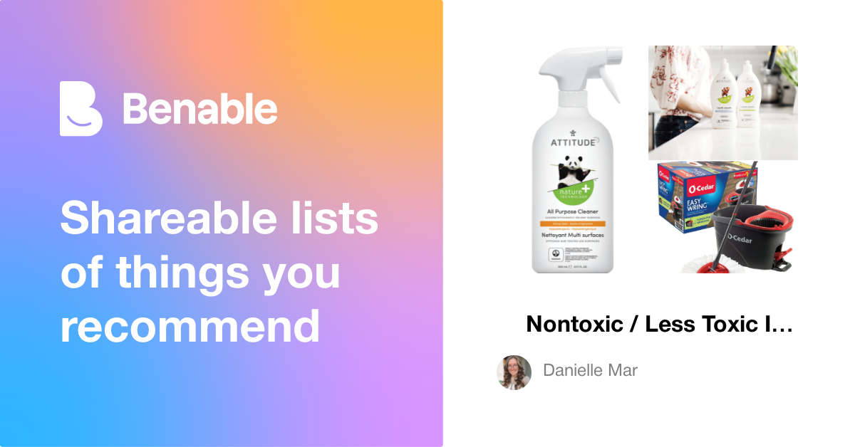 🌿 Nontoxic / Less Toxic Items Around Our Home 🌿