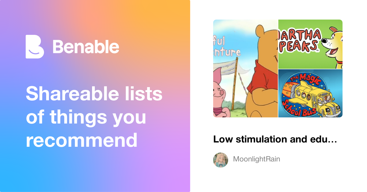 Low stimulation and educational shows for kids/toddlers 💕
