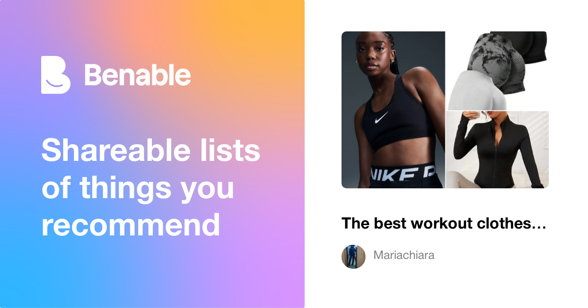 The best workout clothes and equipement 💪🏻🤸‍♀️