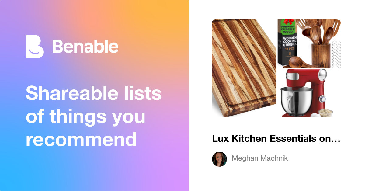 Lux Kitchen Essentials on a Budget