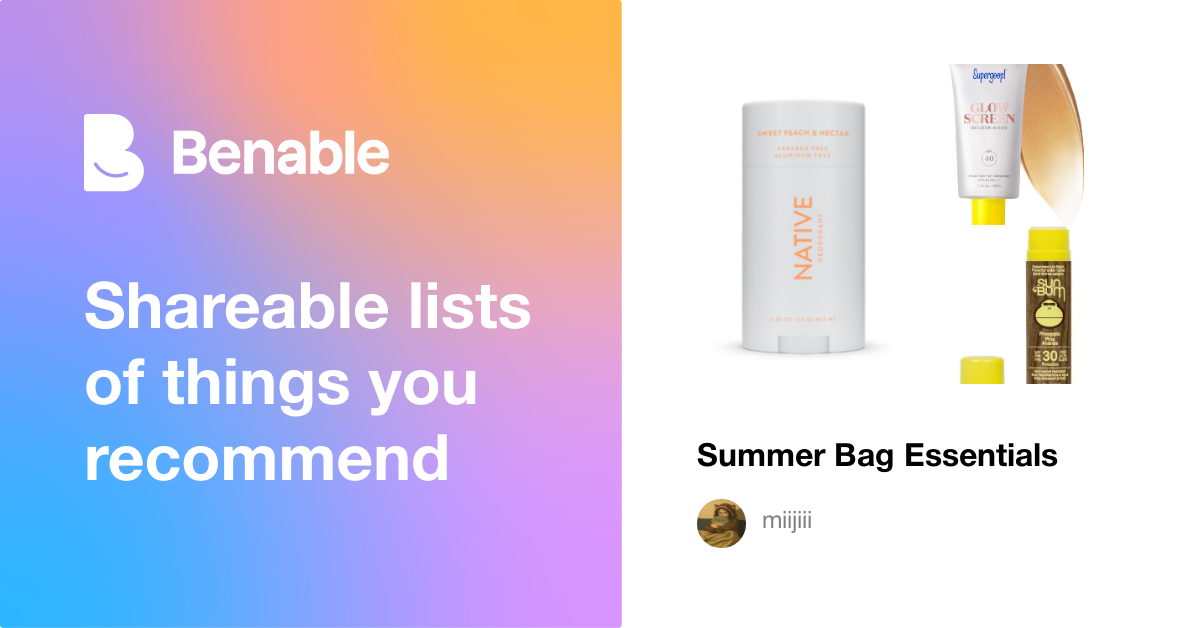 Summer Bag Essentials