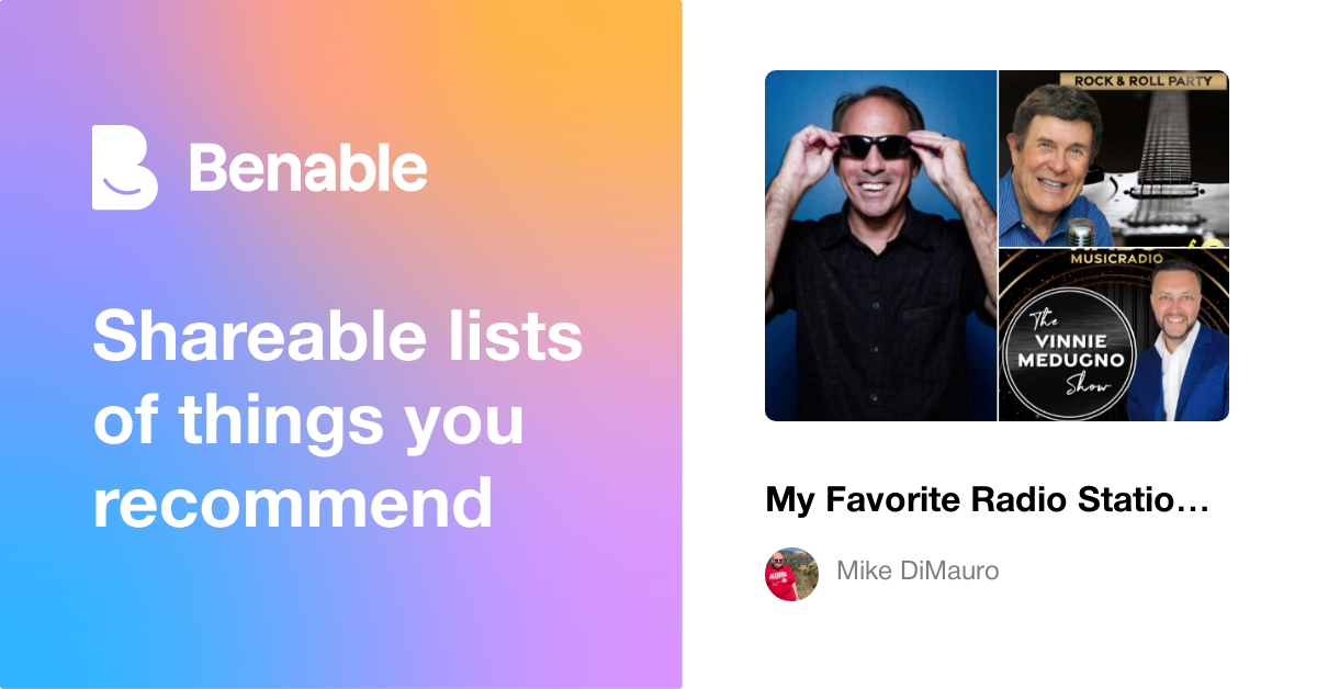 My Favorite Radio Stations, Personalities & Podcasts