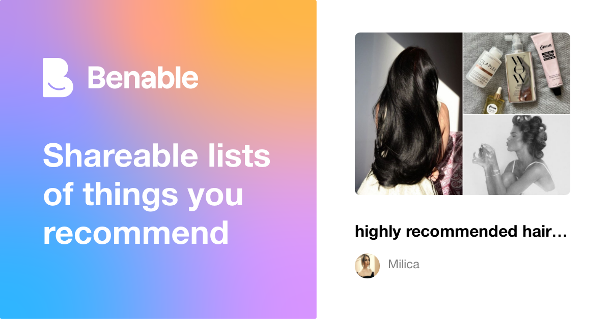 my highly recommended hair care products that actually works🪐