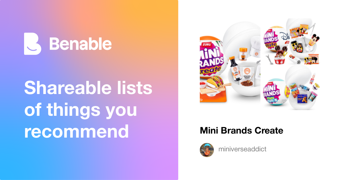Mini Brands Create