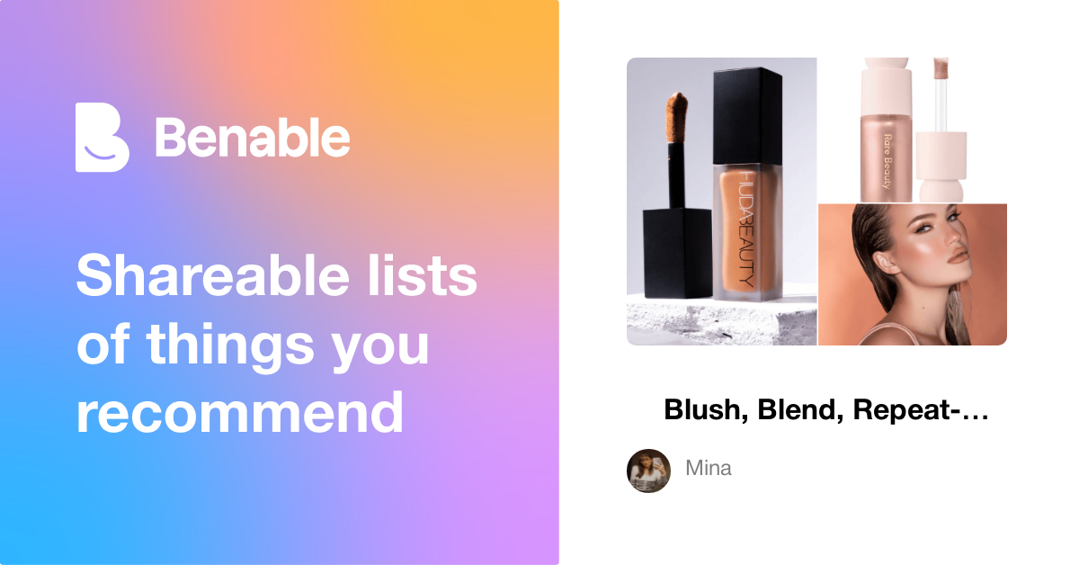 🫧 Blush, Blend, Repeat-Makeup collection