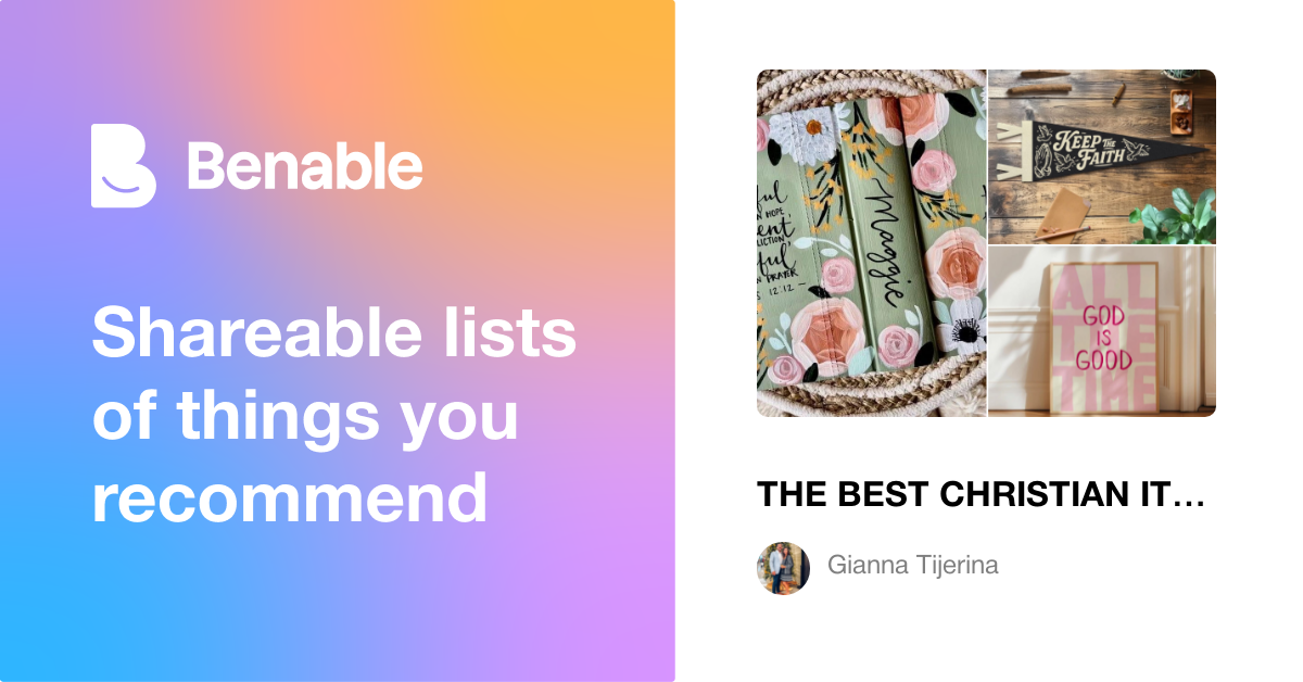 THE BEST CHRISTIAN ITEMS!
