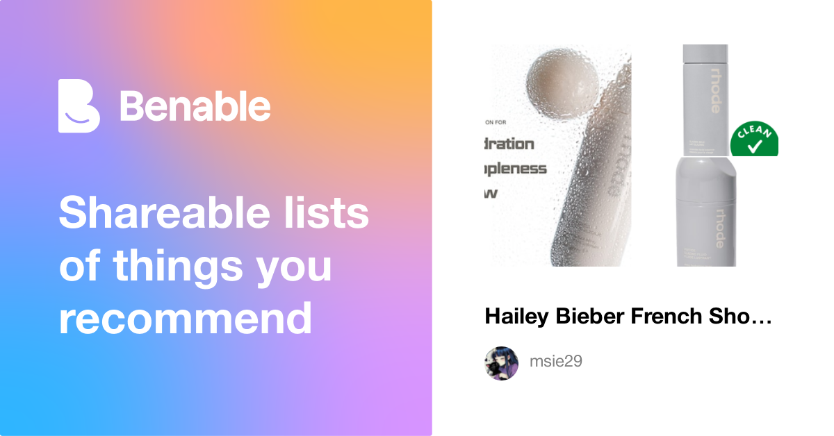 Hailey Bieber French Show makeup used