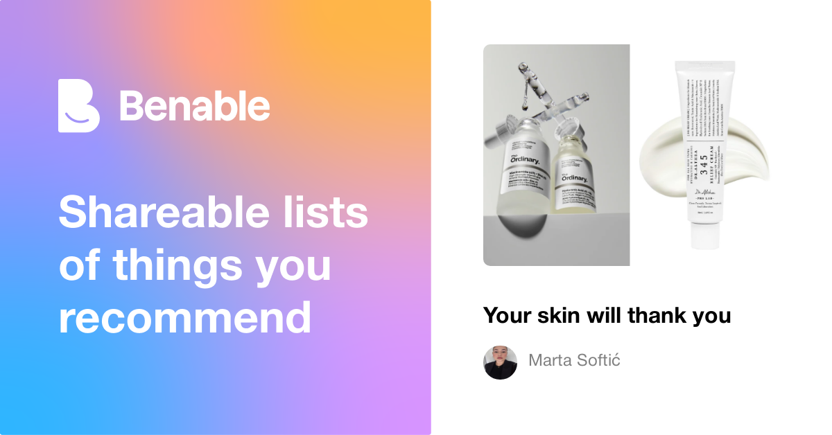 Your skin will thank you