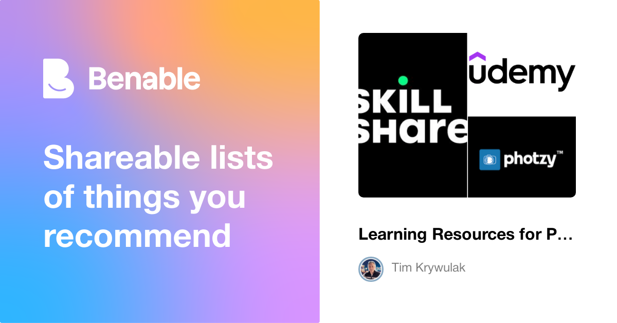 Learning Resources for Photography Hobbyists