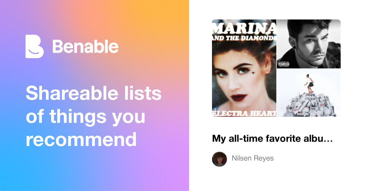 My all-time favorite albums (by genre)