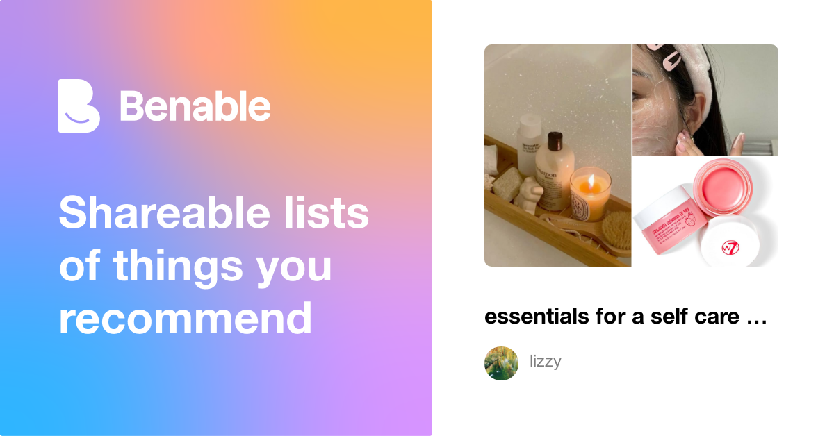 essentials for a self care night