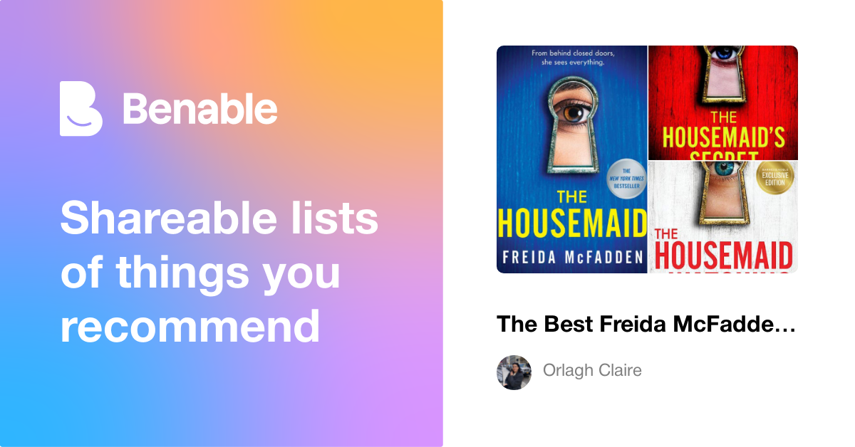 The Best Freida McFadden Books to Read In Order