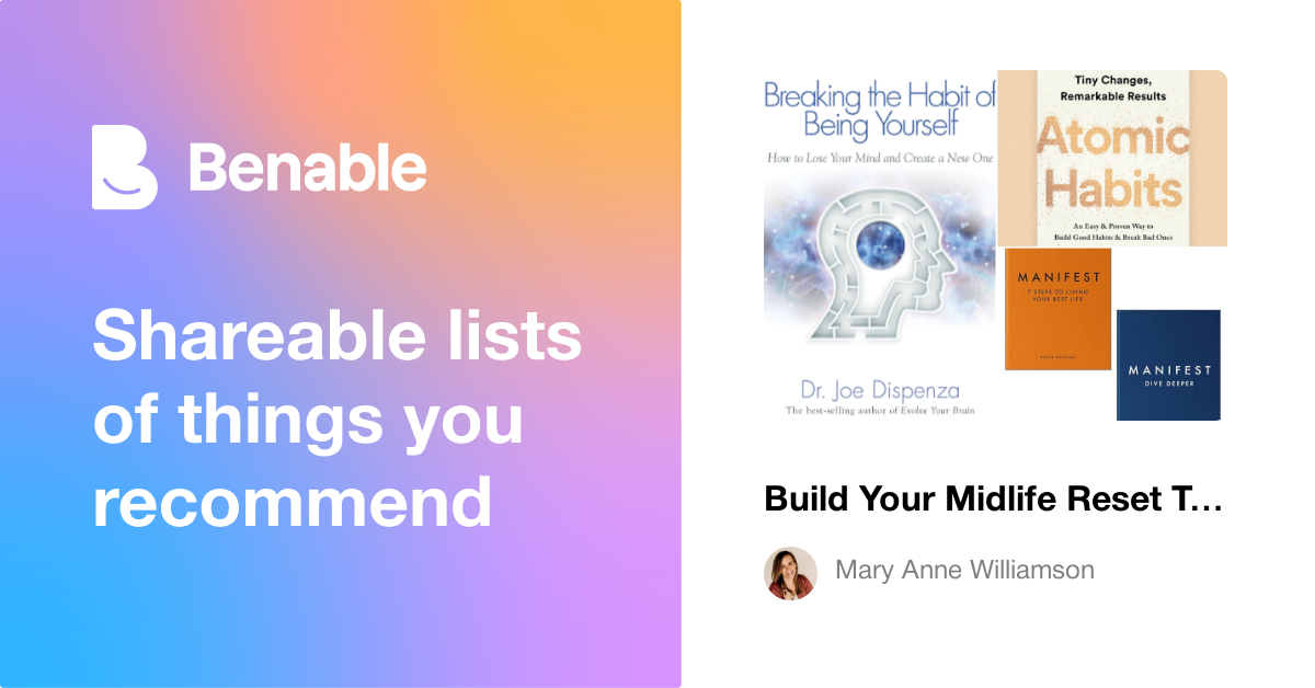 Build Your Midlife Reset Toolkit: Books, Rituals, and Mindset Tools ...