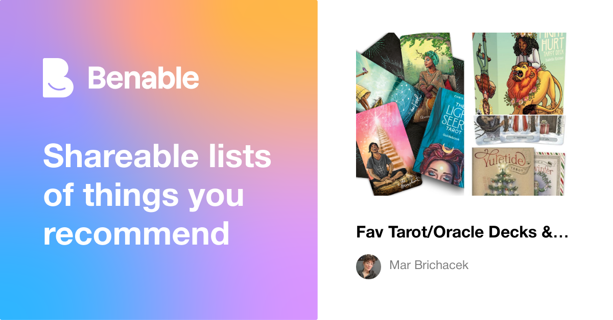 Fav Tarot/Oracle Decks & Books on the craft of ALL TIME!