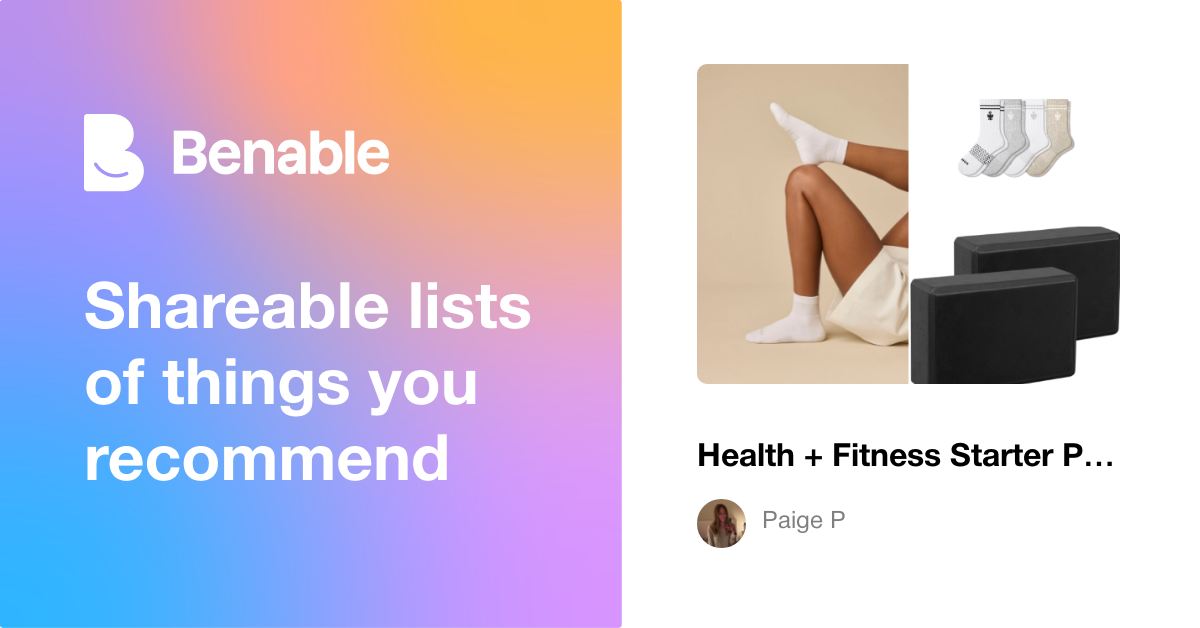 Health + Fitness Starter Pack